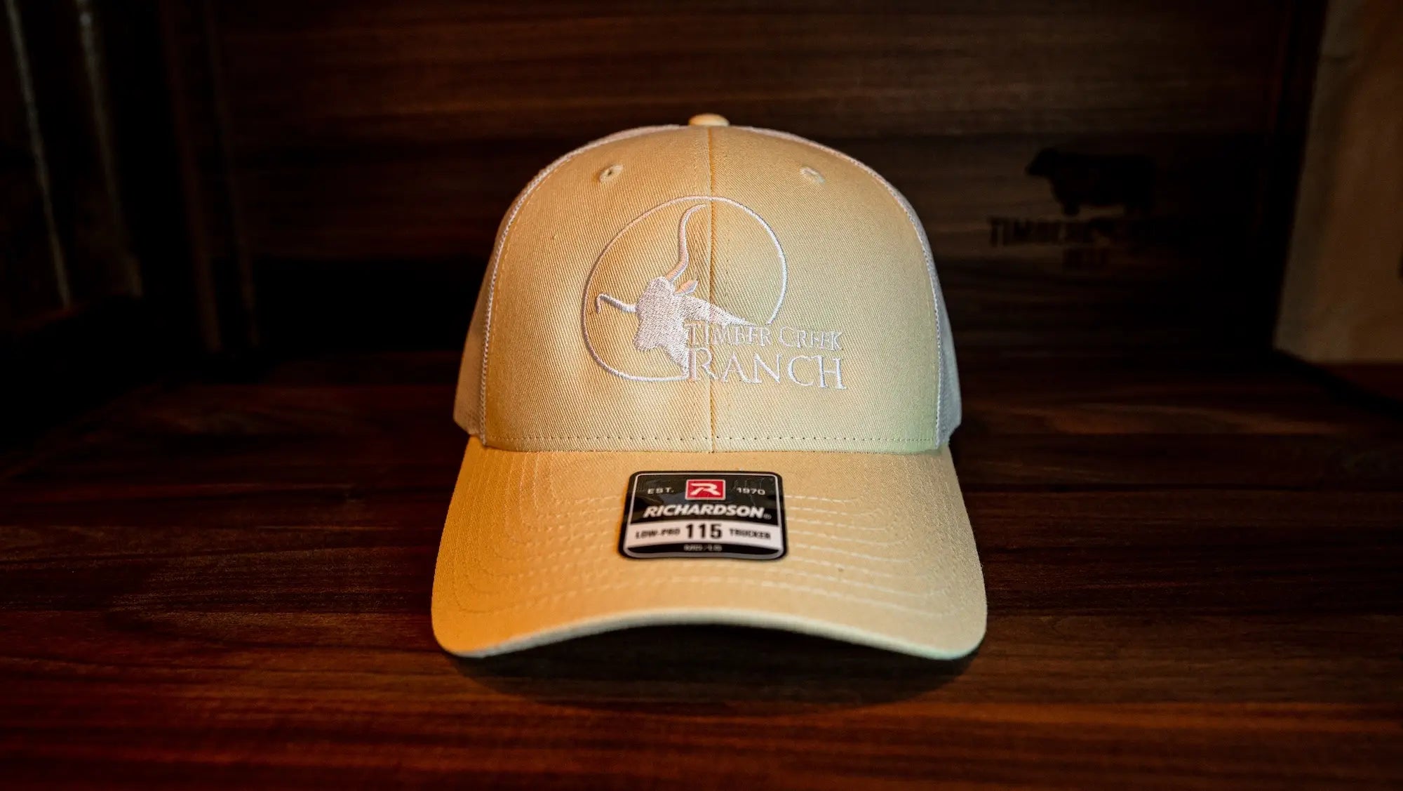 Richardson Low Profile Trucker Hat - Yellow TCR – Timber Creek Beef